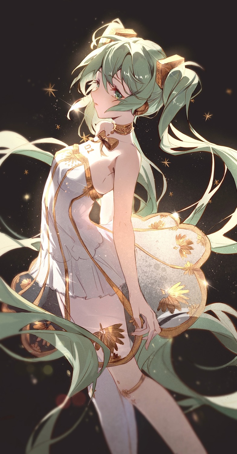 cloudyman hatsune miku symphony vocaloid gramophone miku hatsune miku dress no bra see through ...